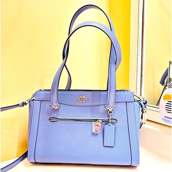Coach | Bags | Coach Kailey Periwinkle Carryall Satchel Bag Crossbody ...